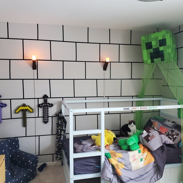 The Original Minecraft-inspired Torch LED Night Light - Etsy