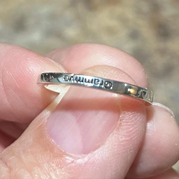 3PCS Personalized Mothers Stacking Rings, 1-6 Birthstones Stackable ...