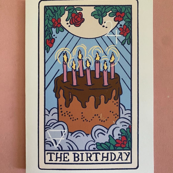 The Birthday - Birthday Tarot Card Greeting Card - Greeting Card ...