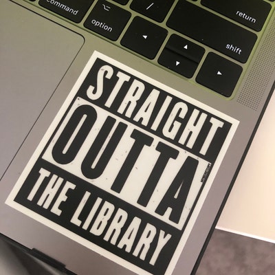 Library Sticker Bookish Stickers Bookworm Decals Literary Gift ...