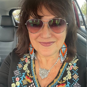 Wednesday Addams Earrings Beaded Earrings Long Earrings - Etsy