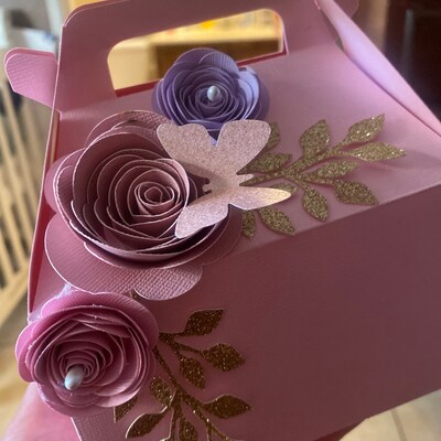 Gable Box Template, Candy Box, Cake Slice Box, Cake Box, Wedding Favor ...