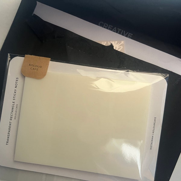 Transparent Matte Sticky Notes | Plastic Clear Sticky Notes for ...