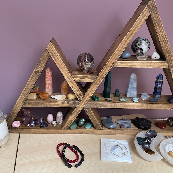 Mountain Shelf, Crystal Shelf, Pyramid Shelf, Crystal Altar, Crystal ...