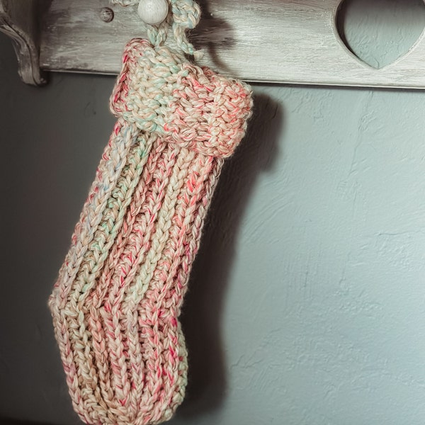 3 SIZES Pixie Stocking Pattern Video Tutorial 4 Knit-dupe Stitches, Knit Look-alike Crochet ...
