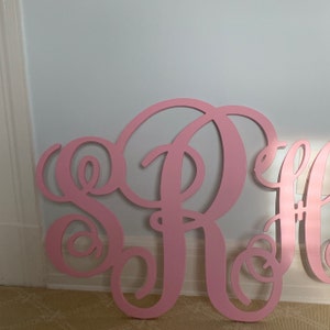 Wood Monogram Wall Decor, PAINTED Monogram,all Sizes, Home Decor ...