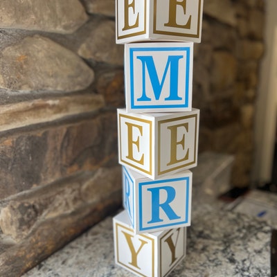 Baby Shower Blocks / Baby Shower Decor / Personalized Baby Blocks With ...