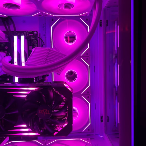 Lian Li 7-pin Uni SL Fan Hub to Standard ARGB 3-pin 5V and Pwm Fan ...