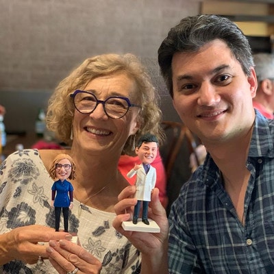 Personalized Doctor Figurine, Custom Medical Doctor Bobblehead ...