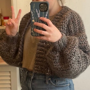 The Luna Cardigan Crochet Pattern PDF PATTERN With Design - Etsy