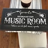 Personalized Music Room Sign, Custom Studio Sign, Home Decor for ...