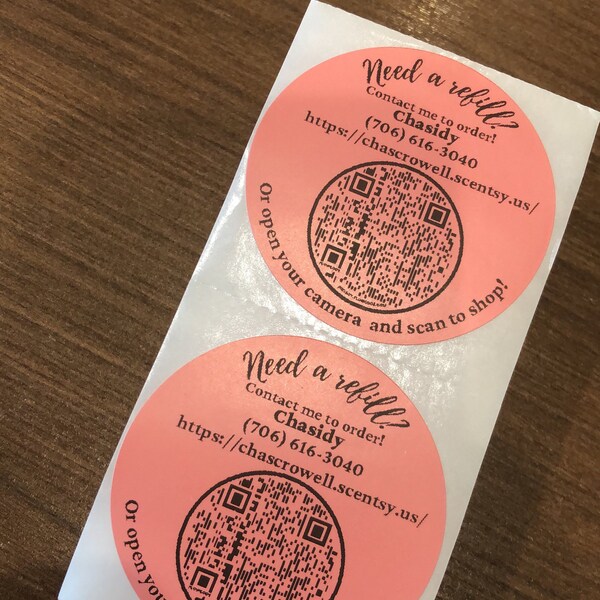 Scan to Tip QR Code Happy With Delivery Sticker Uber Eats, Grub Hub ...