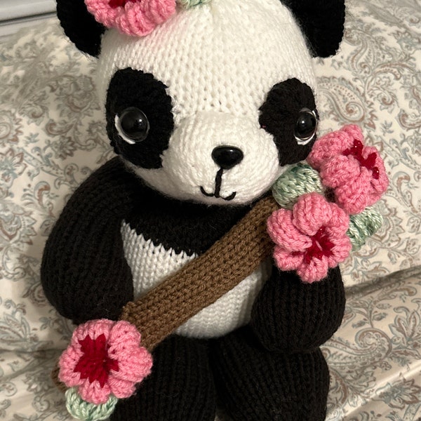 Panda Bear - Circular Knitting Machine Pdf Pattern - Sentro Addi ...