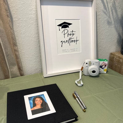 Graduation Photo Guest Book, Graduation Guest Book Sign, Printable ...