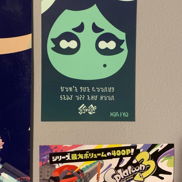 Splatoon Hotlantis WV3 Posters Harmony Paruko Tartar Dedf1sh Octoling ...