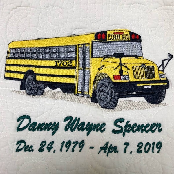 School Bus - Machine Embroidery Design, Embroidery Designs, Machine ...