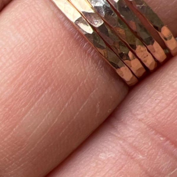 Classic Gold Stackable Ring(s), 14k Gold Filled, Gold Stacking Rings ...