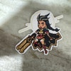 Overwatch 2 Ashe Pixel Spray Vinyl Sticker Decal, Laptop, Phone, Gaming ...