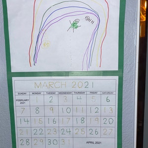 Printable Kids Monthly Calendar for 2024 With Dotted Numbers to Trace ...