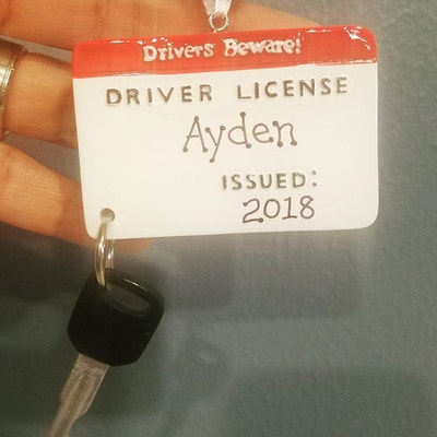 Driver's License New Driver Teen Car Keys. Hand - Etsy