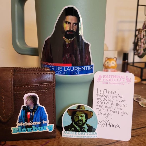 What We Do in the Shadows Vinyl Sticker - Laszlo & Nadja Bats - Nadja's ...