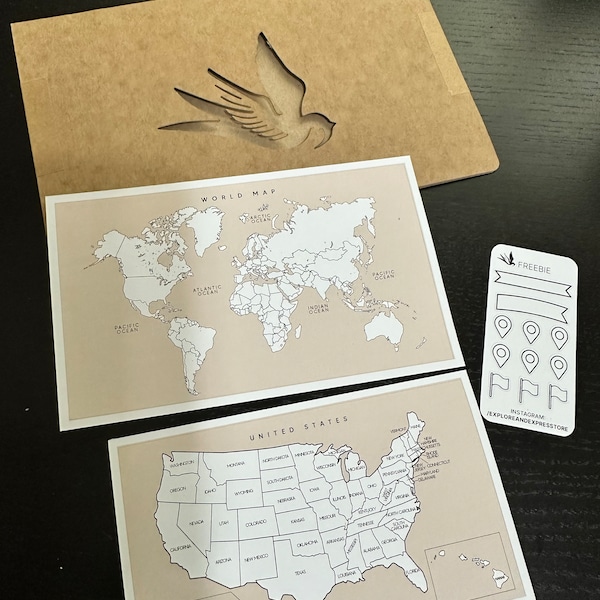 Map of Europe Sticker to Color Visited Countries Map Europe Travel ...