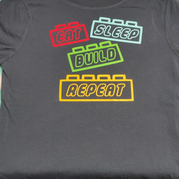 Bricks Eat Sleep Build Repeat SVG | Bricks SVG | Building Blocks Svg ...