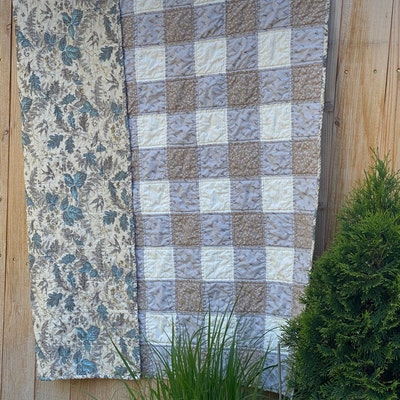 Gingham Patchwork Quilt Pattern Six Size Options PDF Download - Etsy