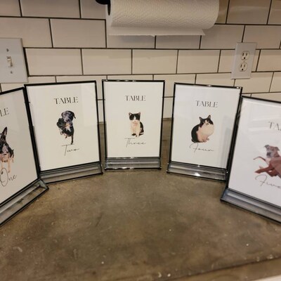Custom Pet Table Numbers - Etsy