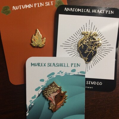 Murex Sea Shell Hard Enamel Pin / Seashell Pin / Summer / Beach / Shell ...