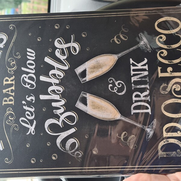 Personalised Prosecco Bar Sign/wall Plaque - Etsy