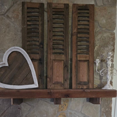 3 French Country Wood Metal Window Frame, Architectural Frame ...
