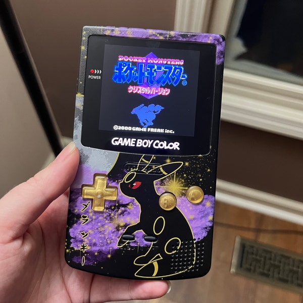 Custom Backlit Nintendo Gameboy Color IPS XL "artist Series" - Umbreon ...