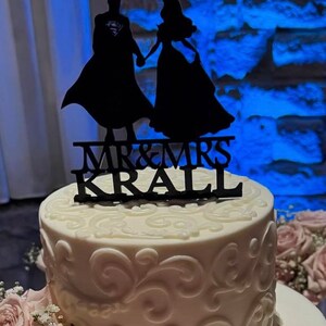 Wedding Cake Topper,family Cake Topper With Child,last Name Cake Topper ...