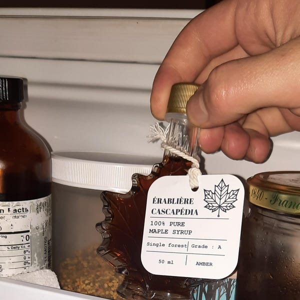 Pure Canadian Maple Syrup in Maple Leaf-shaped Bottle - Artisanal ...