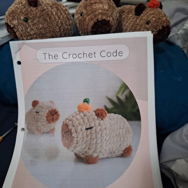 No Sew Capybara Crochet Pattern, Capybara Amigurumi Pattern, Easy ...