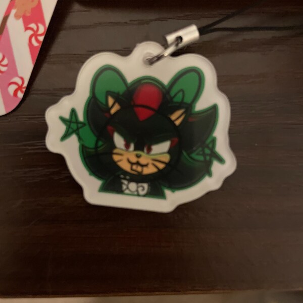 Sonic the Hedgehog - Shadow the Hedgehog Phone Charm - Etsy