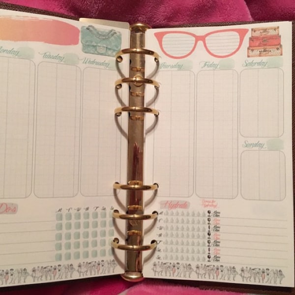 Planner Inserts | Agenda Inserts | Planner | Personal Size PRINTED ...