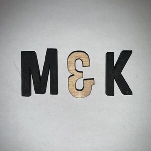 100 1 Painted Laser Cut Wood Letters One Inch Crafting Full Alphabet ...