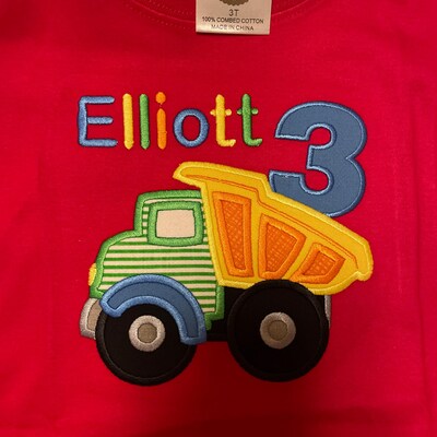 Boys Back to School Dump Truck With School Supplies Crayon Apple Pencil ...
