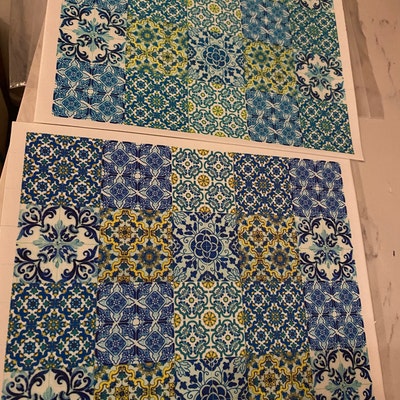 Positano Italy Tile Pattern Edible Image Sheet Cake Topper or - Etsy