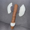 Halloween Crochet Pattern, Battle Axe Baby Rattle Crochet Pattern, Baby ...