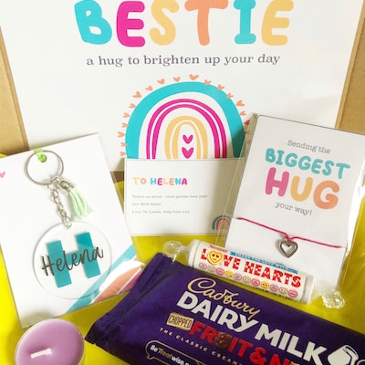 Personalised Bestie Hug in a Box Letterbox Gift Best Friend Sister From ...