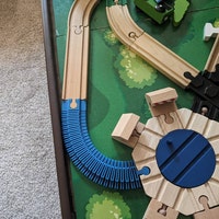 Wooden Train Track Parallel Switch G1 F1 / Wooden Train Switch / Brio ...