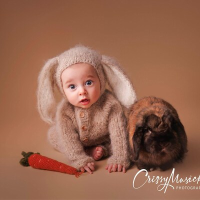 Delicate Fluffy Bonnet and Wrap Set, Fluffy Bonnet, Newborn Set Photo ...