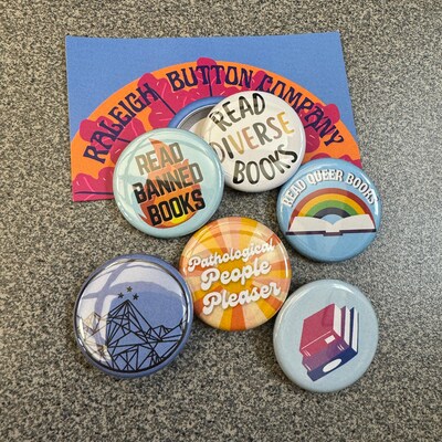 Librarian Pins, Librarian Gifts, Librarian Banned Book Pin Set, School ...