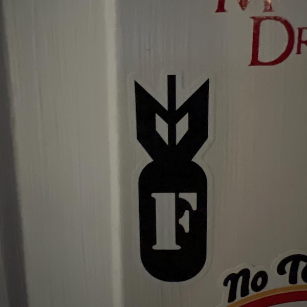 Middle Finger, Hard Hat, Laptop, Water Bottle, Cooler, Funny, Sticker ...