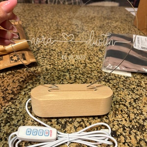 Long Distance Custom Light Personalized Valentines Gift Light up Sign ...