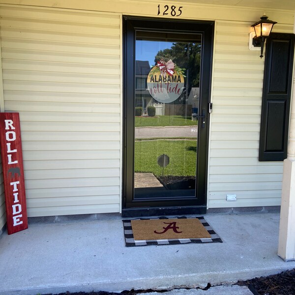 Alabama Front Door Decor | Alabama Roll Tide | Front Door Decor | Front ...
