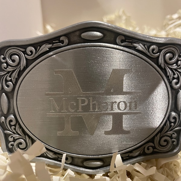 Engraved Name Belt Buckle: Personalized Cowboy Groomsman Gift - Etsy